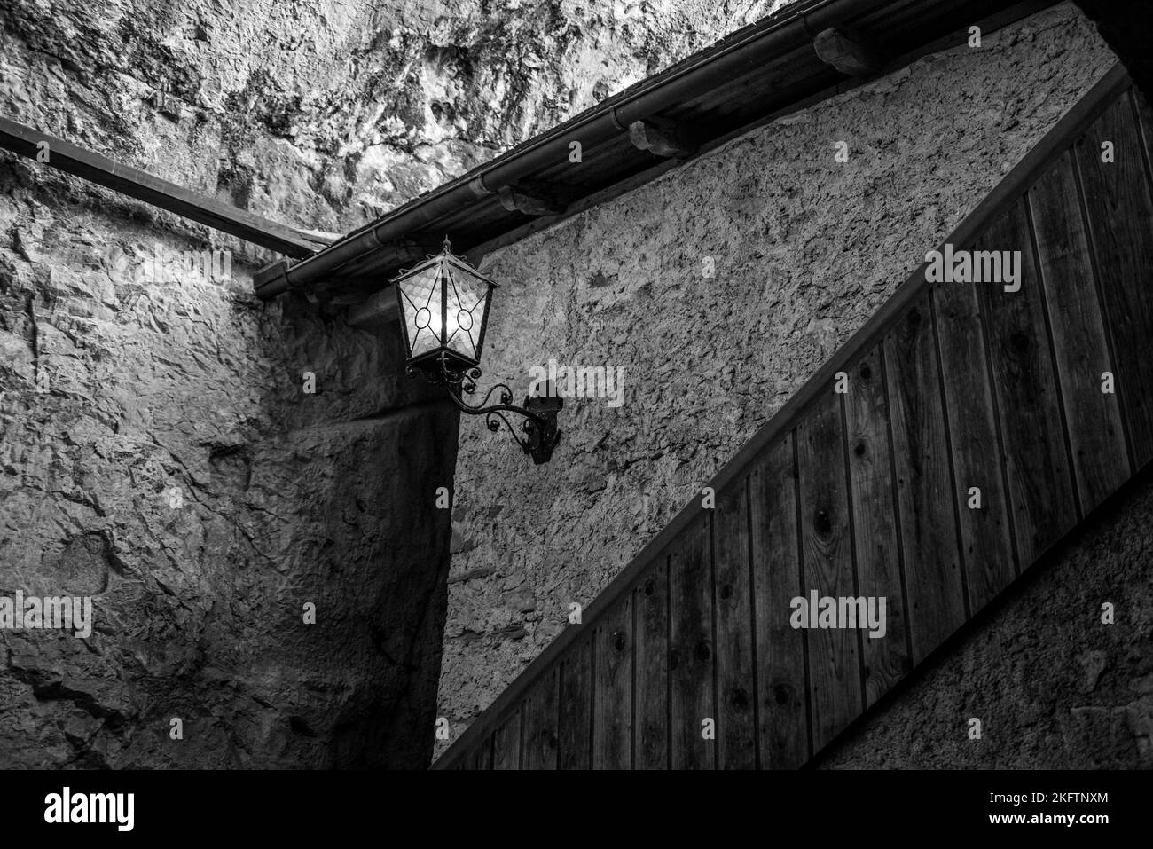 Inside a typical medieval castle in Europe Stock Photo - Alamy