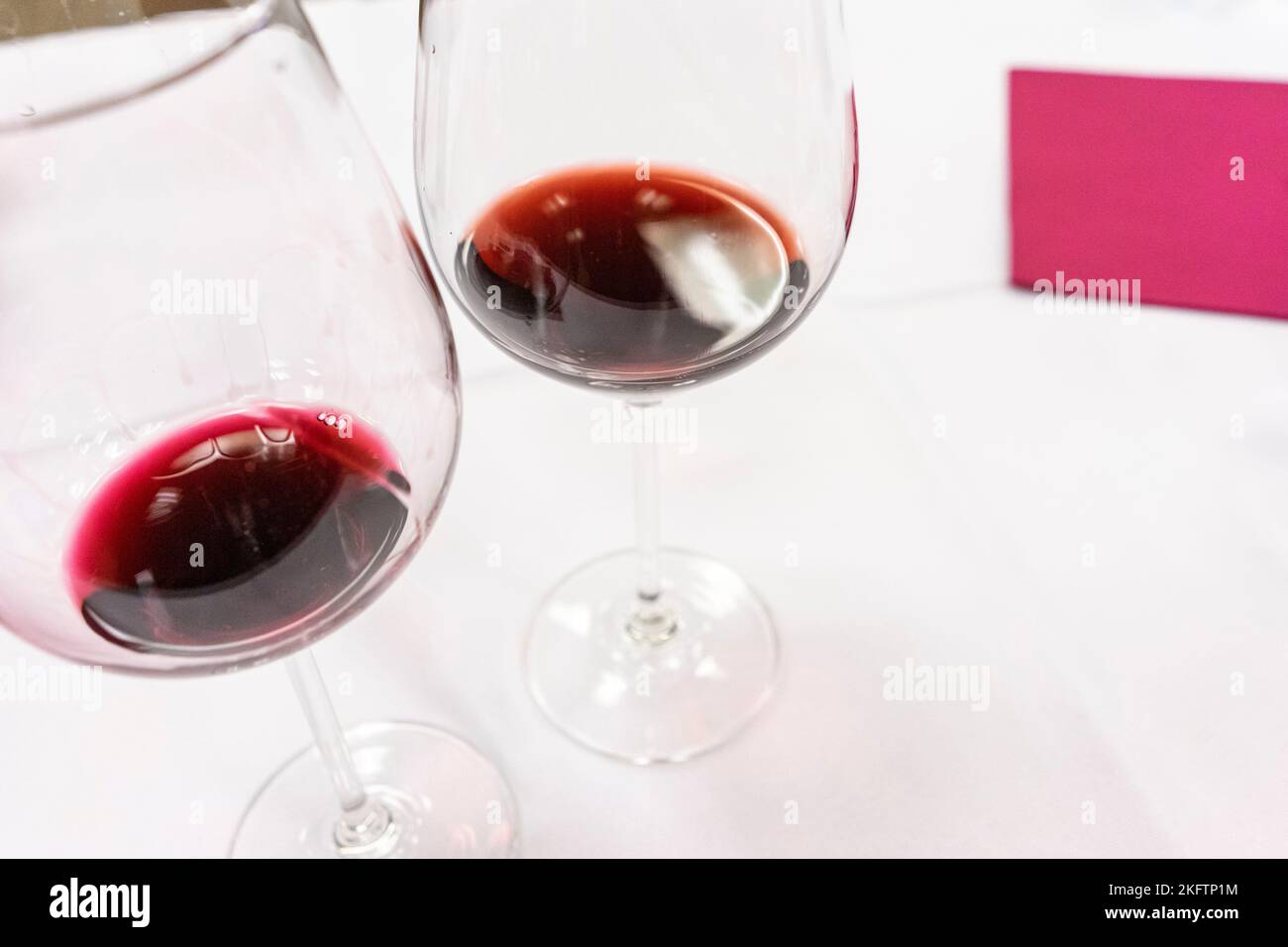 Red wine degustation Stock Photo - Alamy