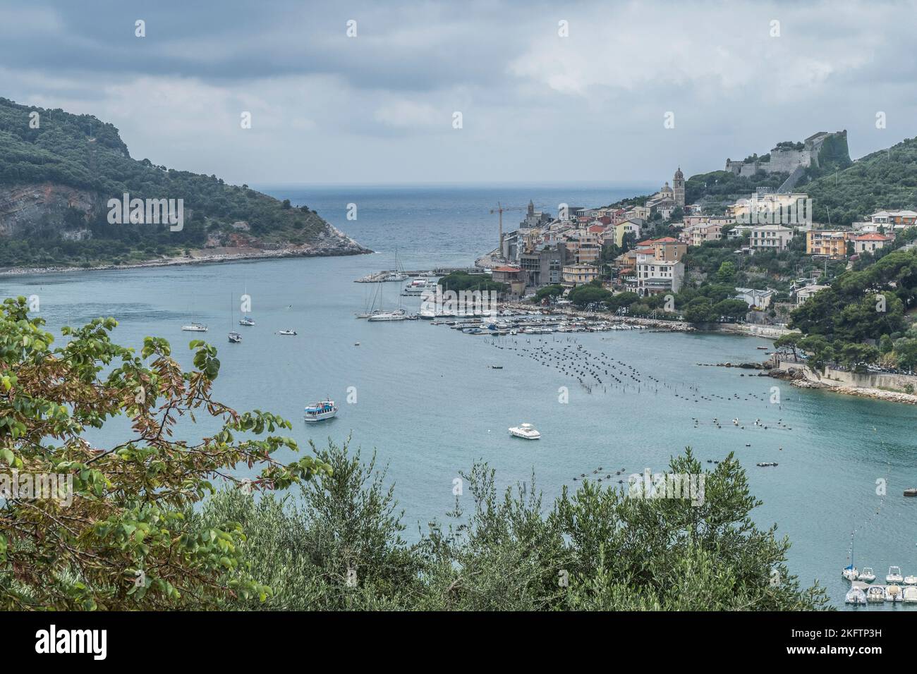 Panoramic aerial view of Portovenere Stock Photo - Alamy