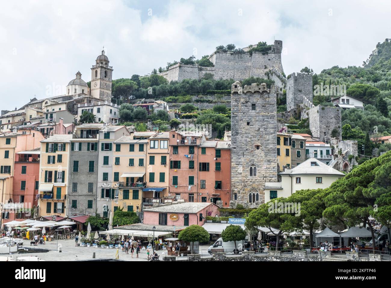 Portovenere, Italy - 30/06/2020: landscape of the seafront of Porto ...