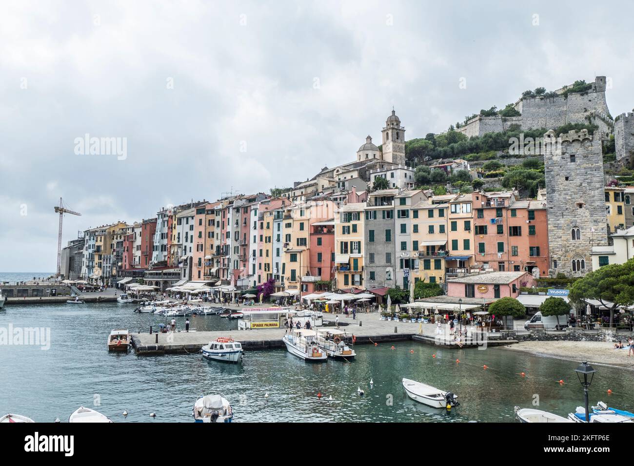 Portovenere, Italy - 30/06/2020: landscape of the seafront of Porto ...