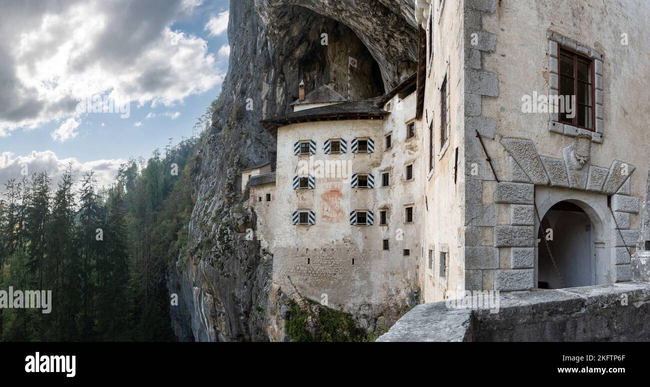 Famous medieval cave castle in Predjama, Slovenia Stock Photo - Alamy