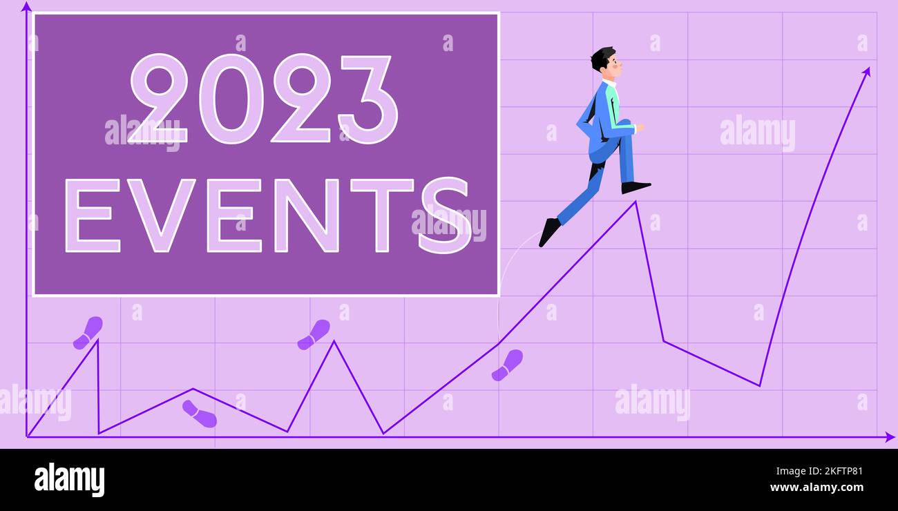 Conceptual caption 2023 Events. Business idea New year celebrations ...