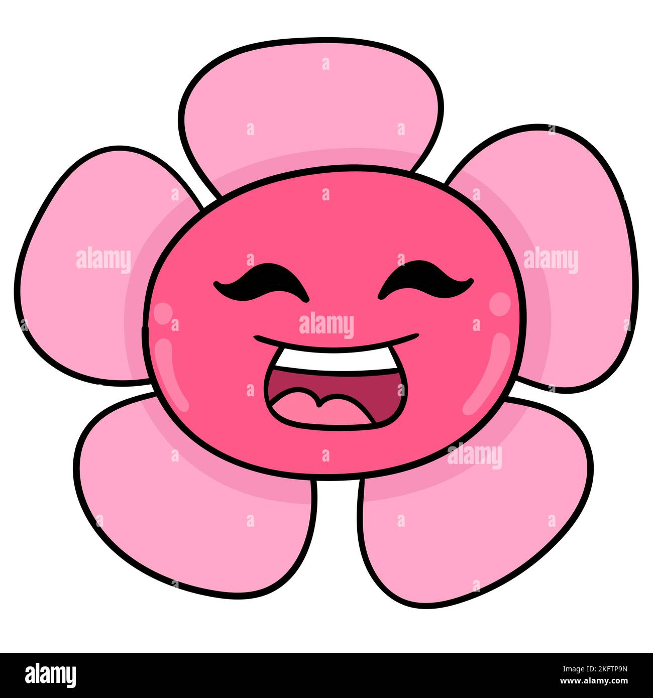 A 3D doodle hand drawing of a happy cartoon character Stock Vector ...