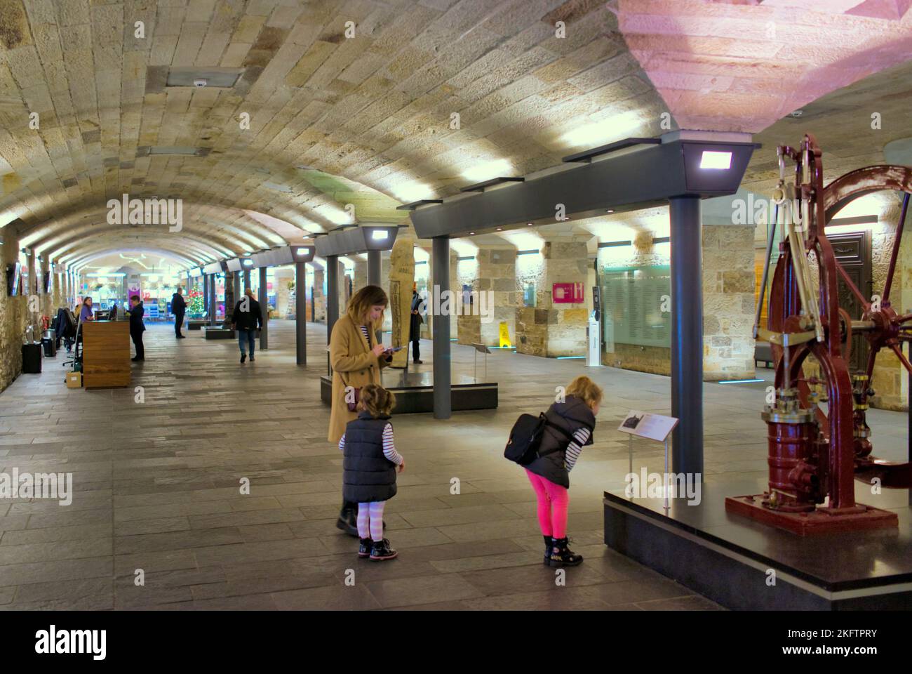 Interior with tourists National Museum of Scotland, Chambers St ...