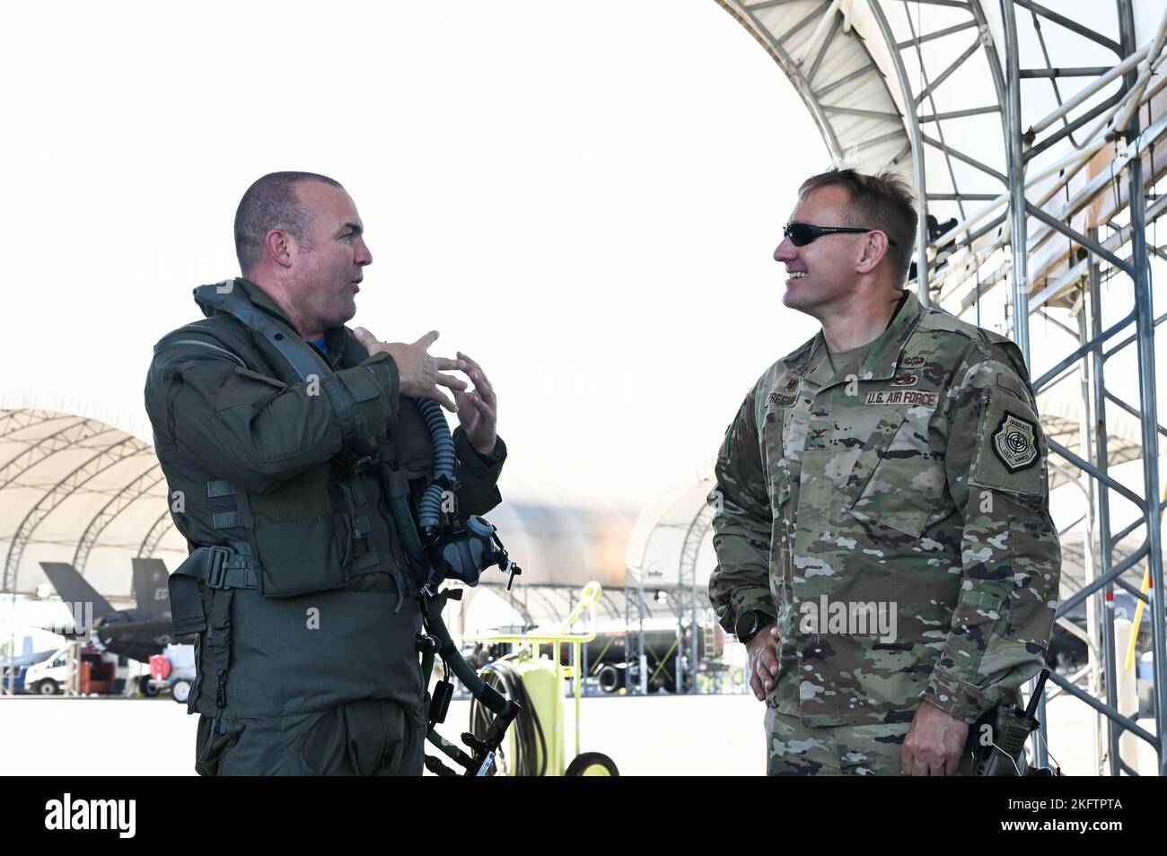 U.S. Air Force Col. Charles Schuck, commander of the 33rd Operations ...