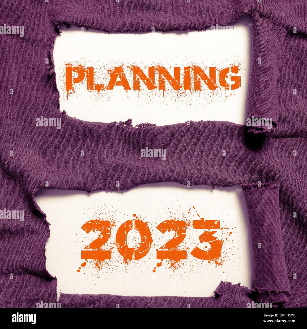 Sign displaying Planning 2023. Conceptual photo Begin with end in the ...