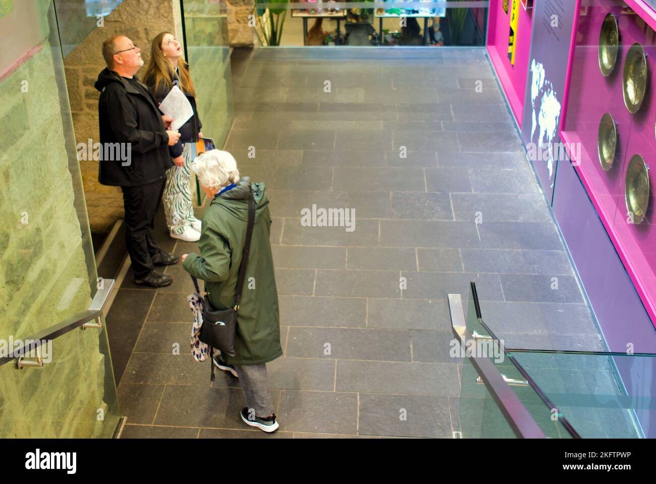 Interior with tourists National Museum of Scotland, Chambers St ...