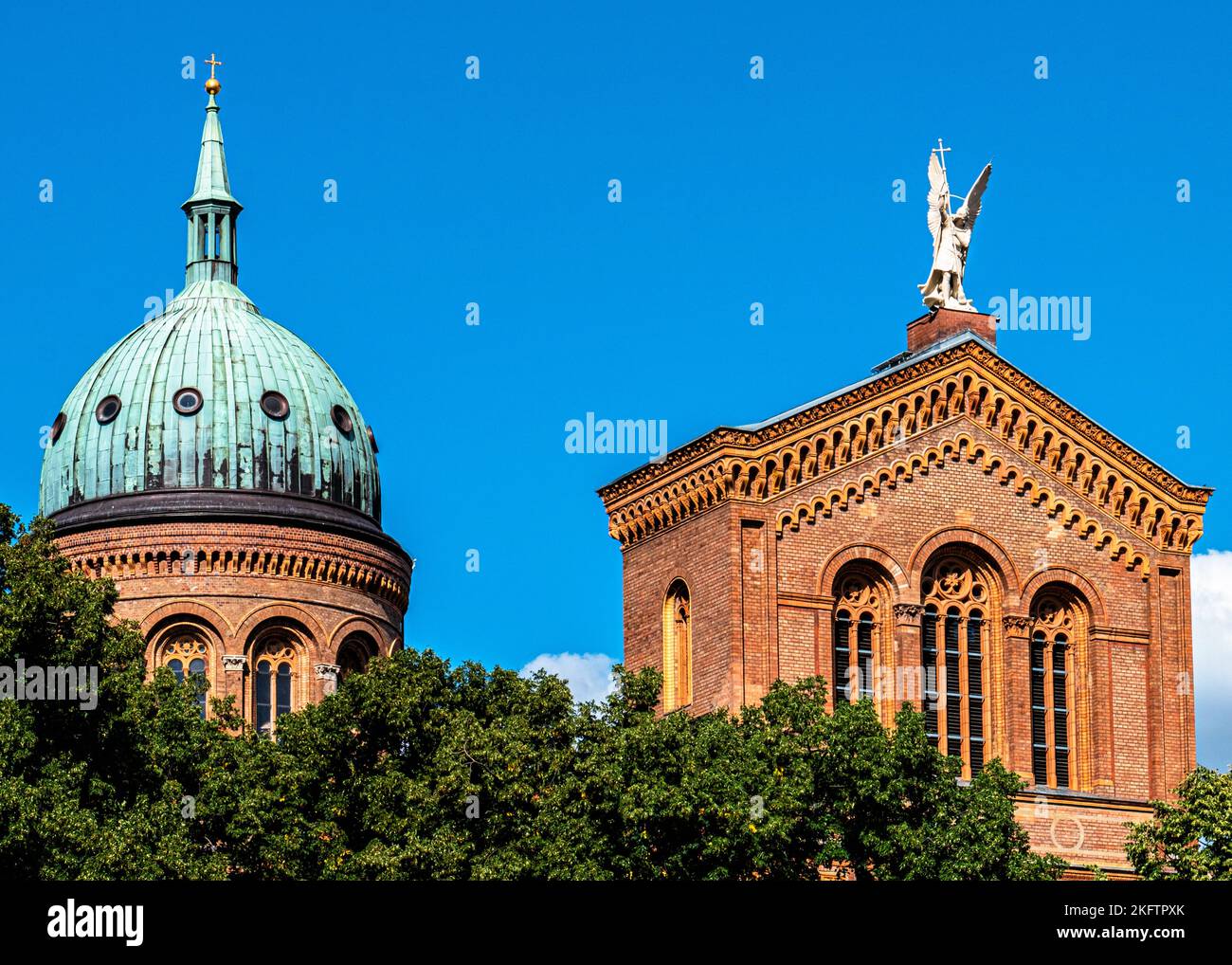Berlin Mitte. Saint Michael's church. Sankt-Michael-Kirche, Roman ...
