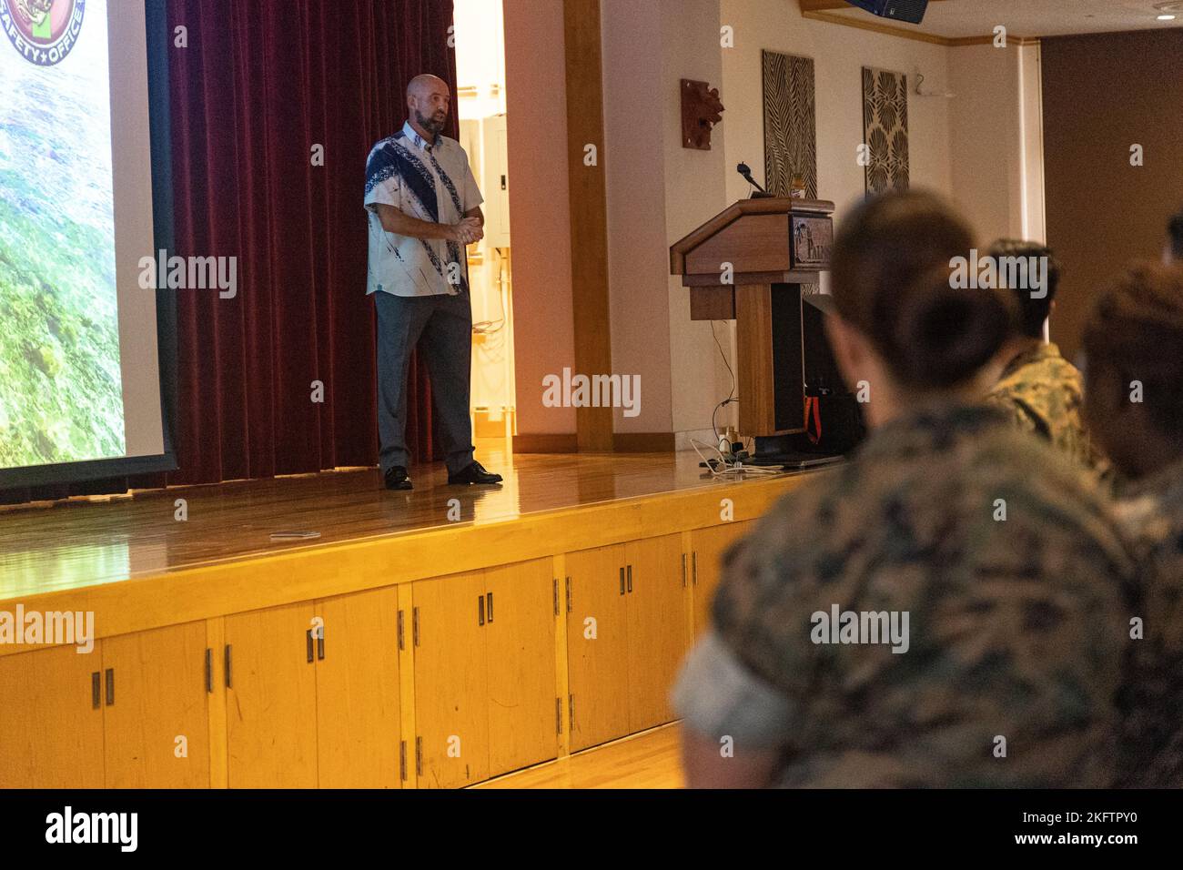 Jason MacDonald, an ocean safety program manager with Marine Corps ...