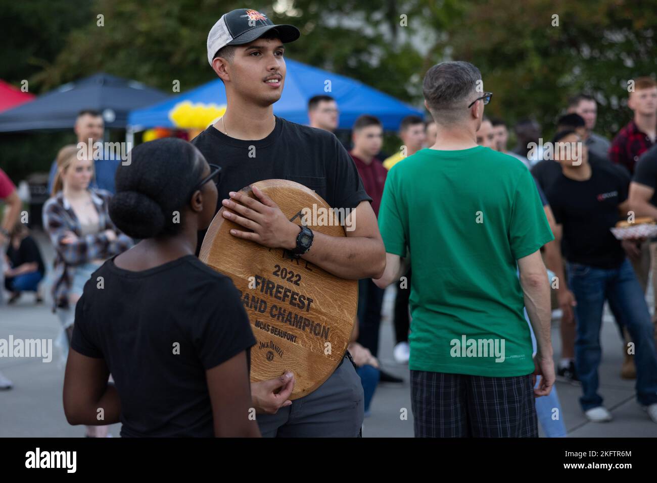 A U.S. Marine with Headquarters and Service Battalion, Marine Corps ...
