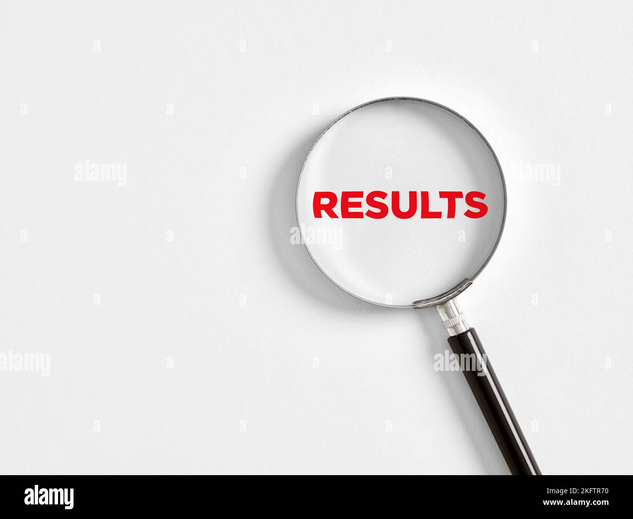 Focusing on the results, or result analysis in business concept ...