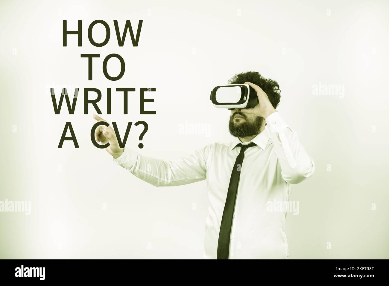 Text caption presenting How To Write A Cv. Business overview ...