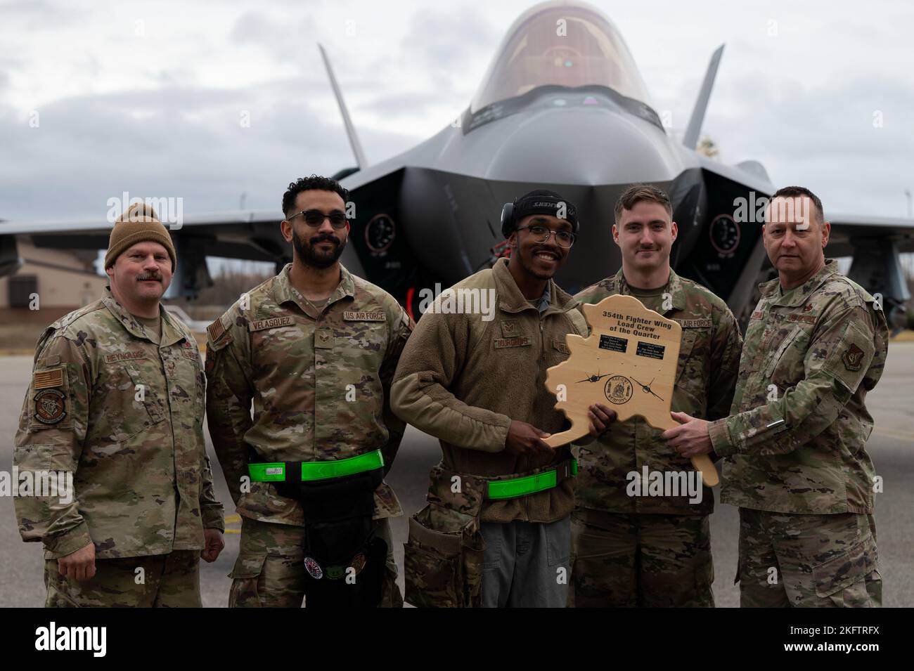 U.S. Air Force Col. Jerrymar Copeland (right), 354th Maintenance Group ...
