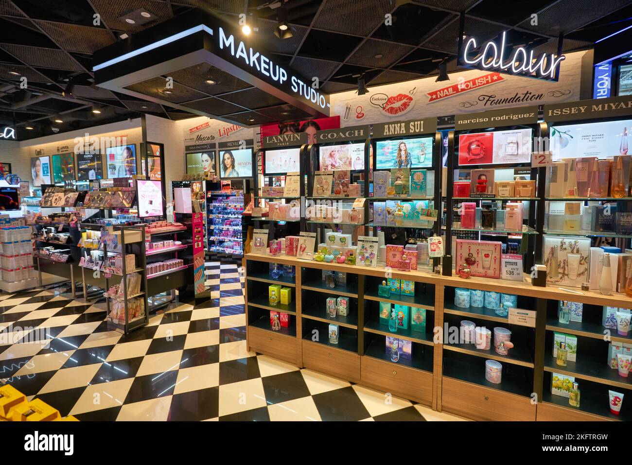 HONG KONG, CHINA - CIRCA DECEMBER, 2019: interior shot of Watsons store ...