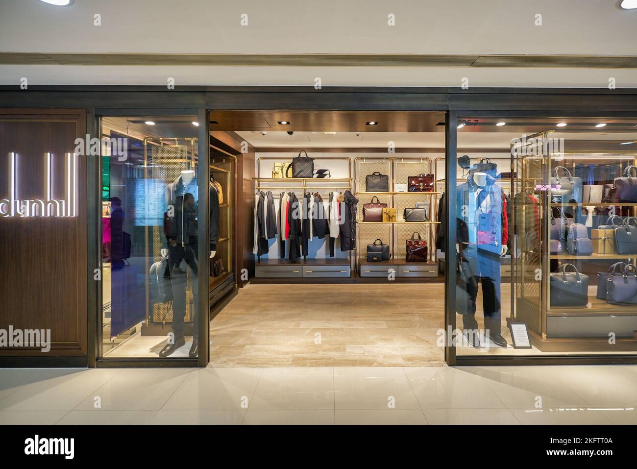 HONG KONG, CHINA - CIRCA DECEMBER, 2019: Dunhill storefront in Hong ...