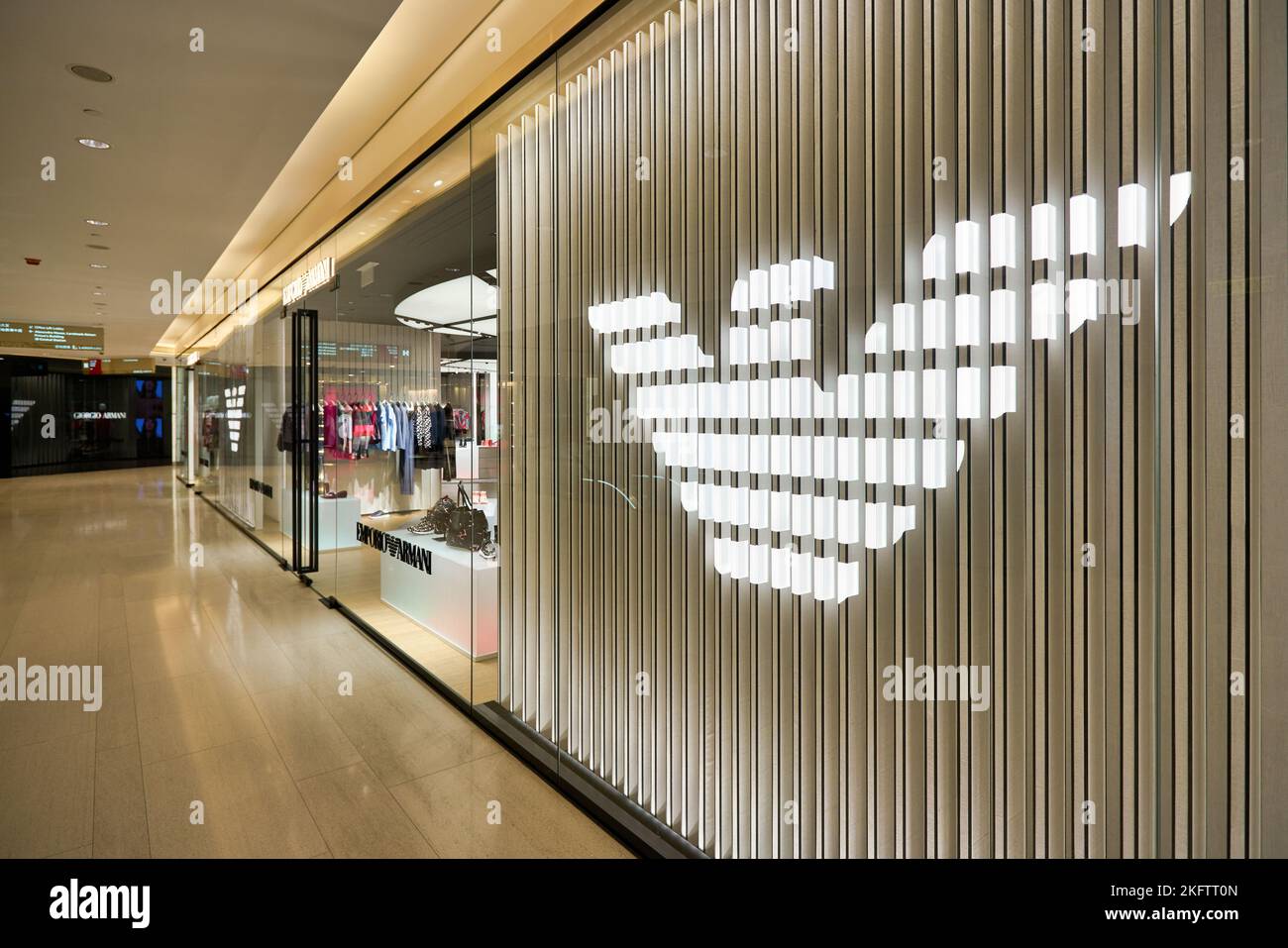 Emporio armani logo hi-res stock photography and images - Alamy