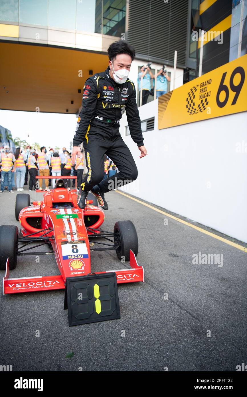 Macao, China. 20th Nov, 2022. Chang Wing Chung of China's Macao ...