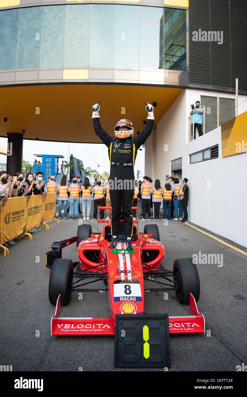 Macao, China. 20th Nov, 2022. Chang Wing Chung of China's Macao ...