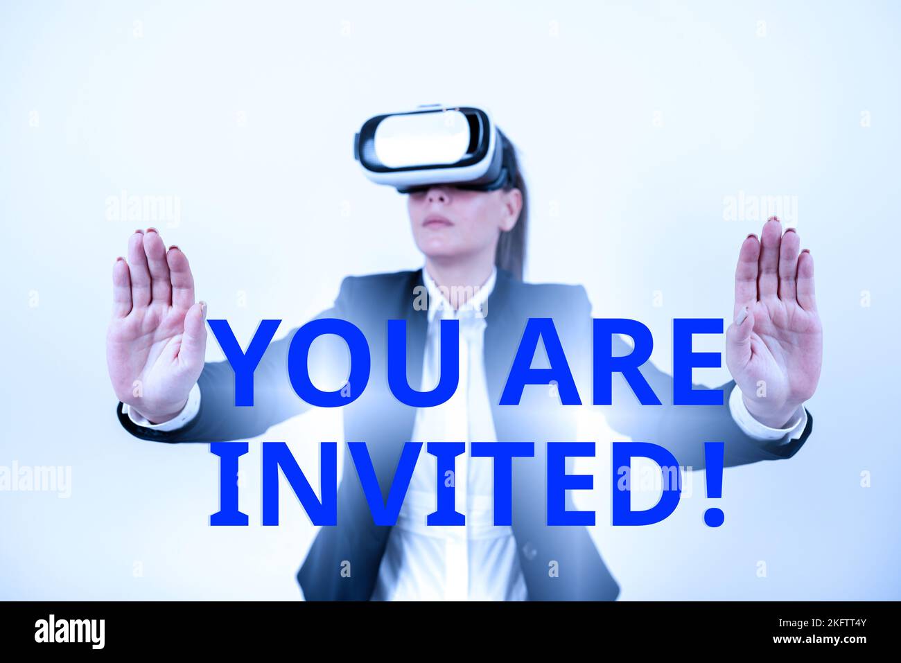 Hand writing sign You Are Invited. Word for Receiving and invitation ...