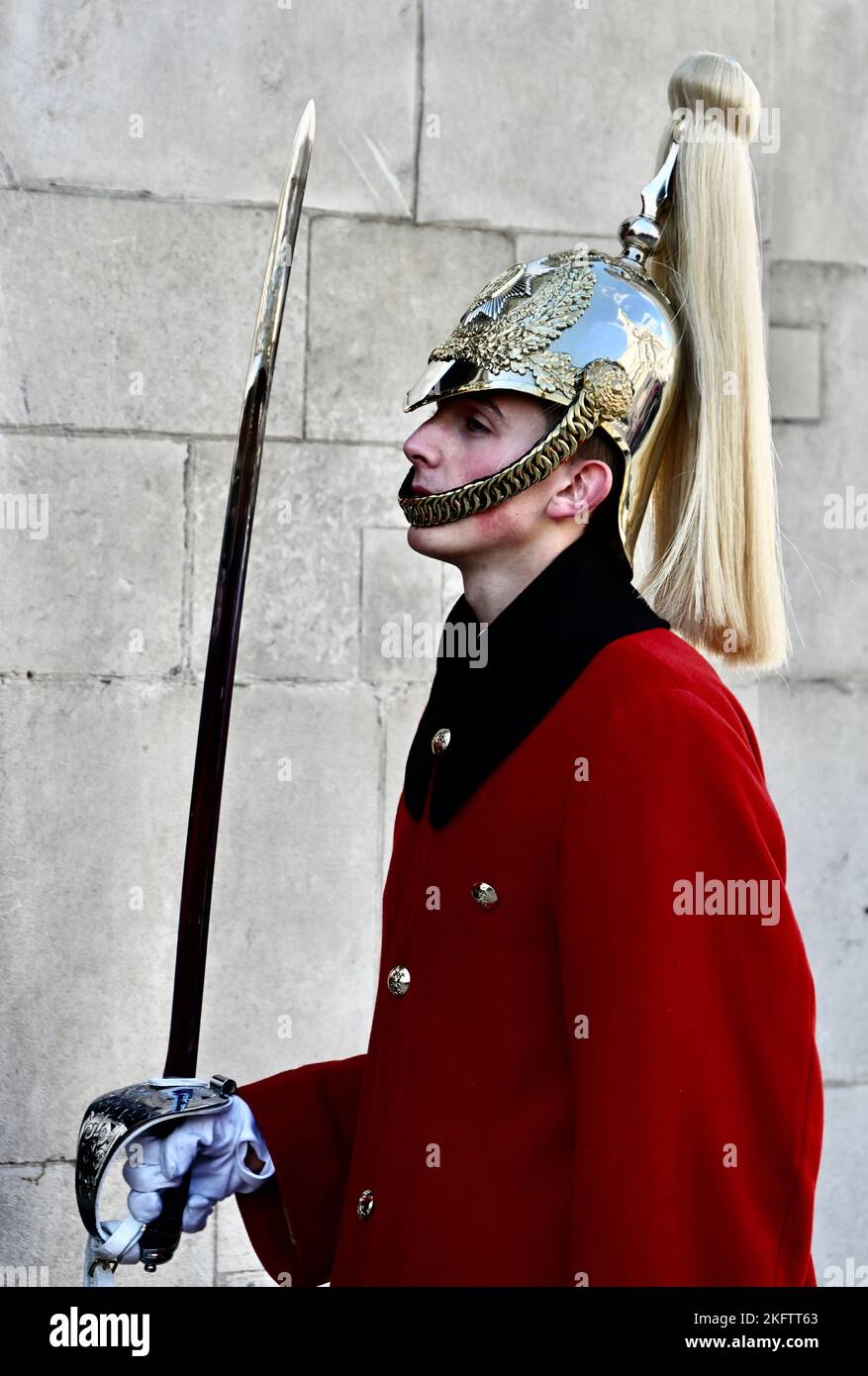 Life Guard, Horse Guards Parade, Whitehall, London. UK Stock Photo - Alamy