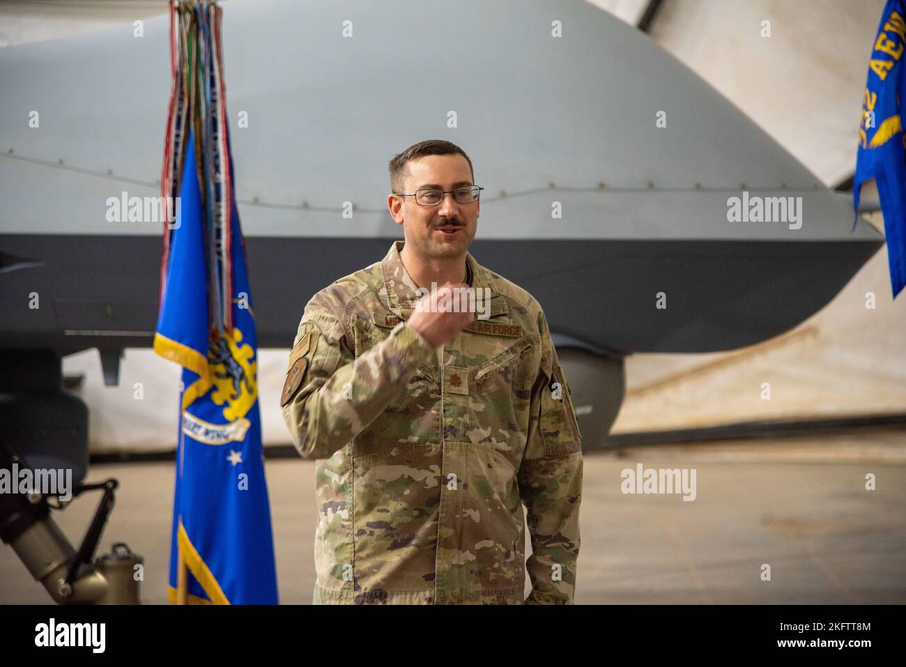 U.S. Air Force Maj. James Miracle, 361st Expeditionary Attack Squadron ...