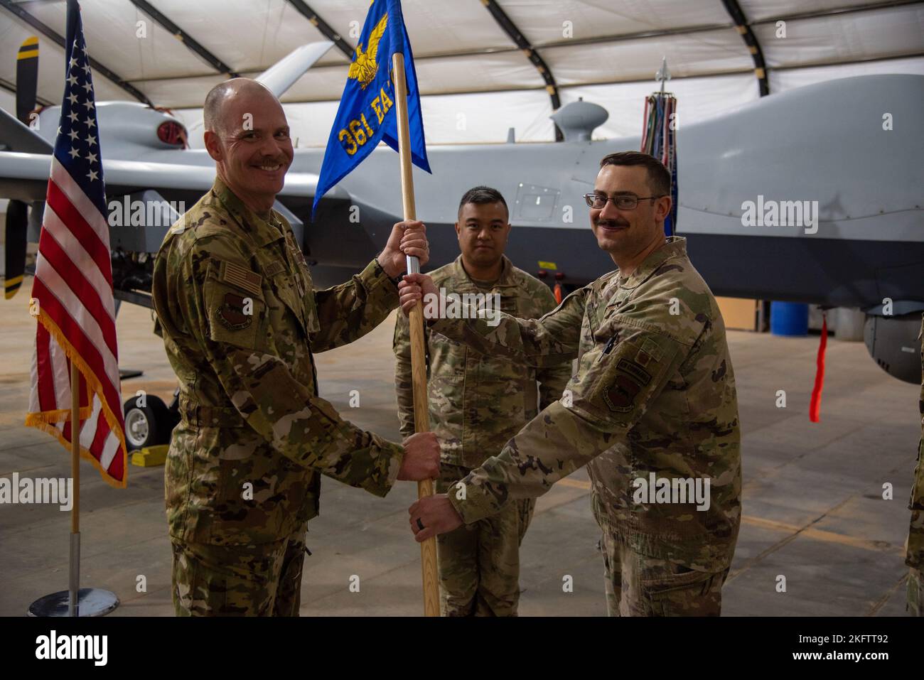 U.S. Air Force Maj. James Miracle, 361st Expeditionary Attack Squadron ...