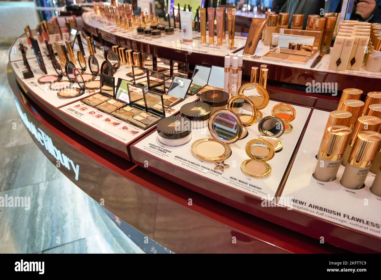 HONG KONG, CHINA - CIRCA DECEMBER, 2019: interior shot of Lane Crawford ...