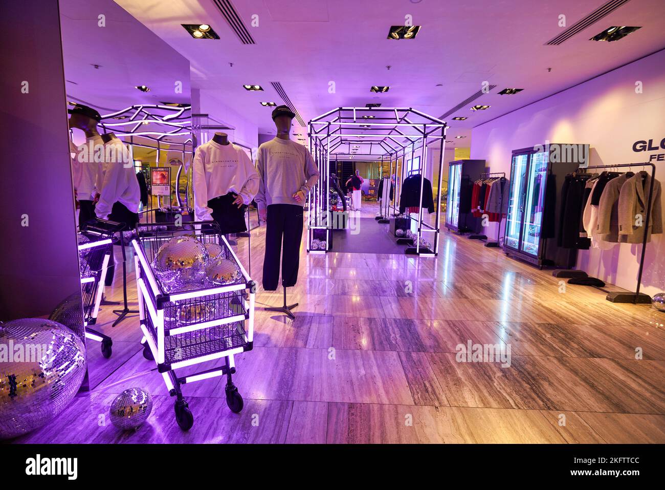 HONG KONG, CHINA - CIRCA DECEMBER, 2019: interior shot of Lane Crawford ...