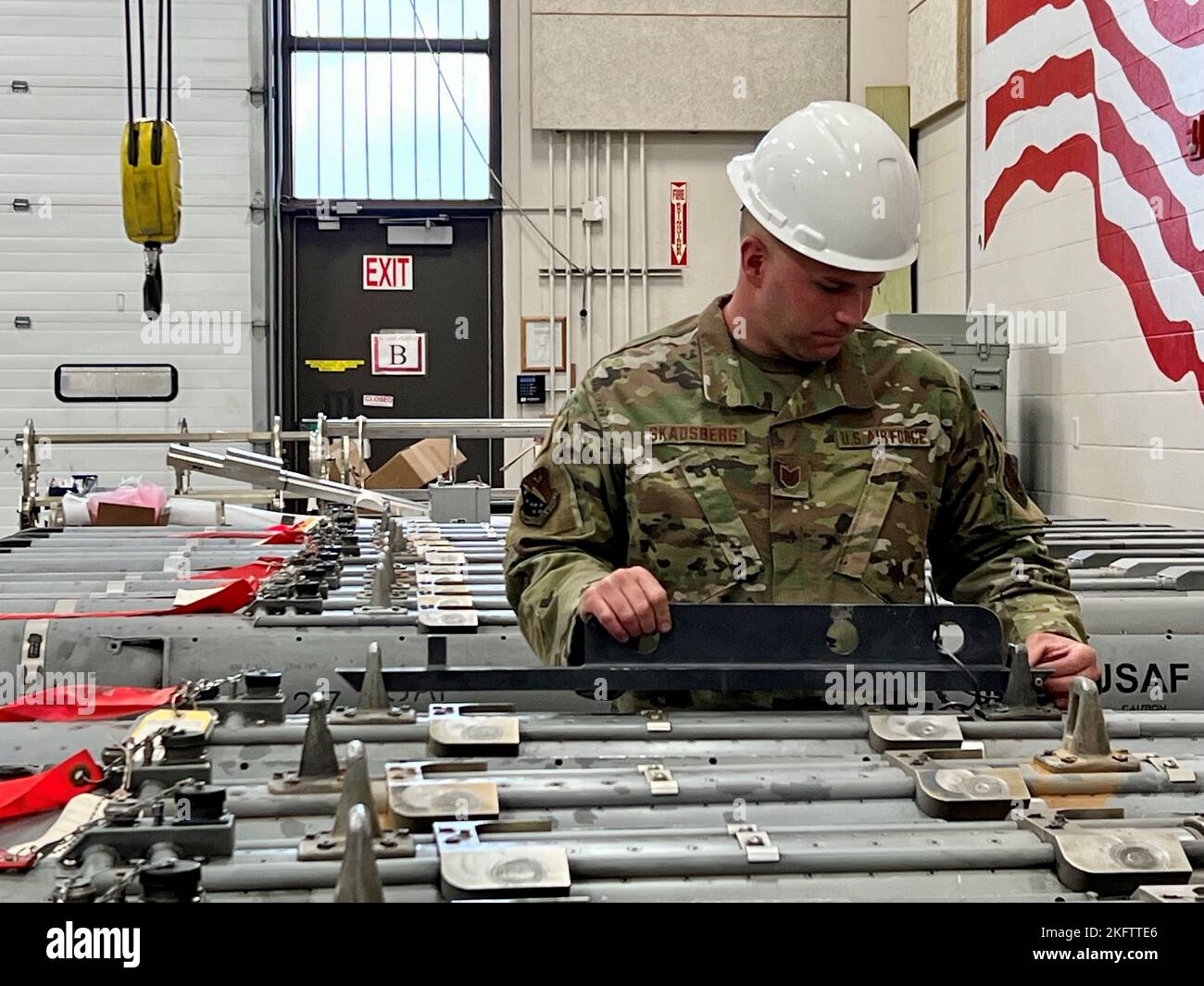 An Avionics Electronic Warfare Systems (POD) specialist assigned to the ...