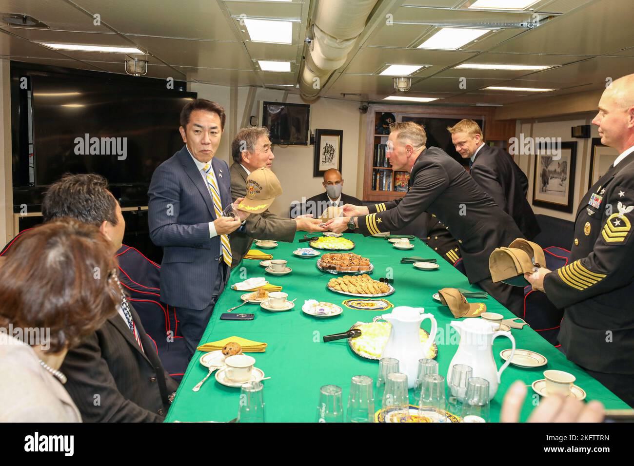 HAKODATE, Japan (Oct. 7, 2022) Cmdr. Marcus Seeger, commanding officer ...