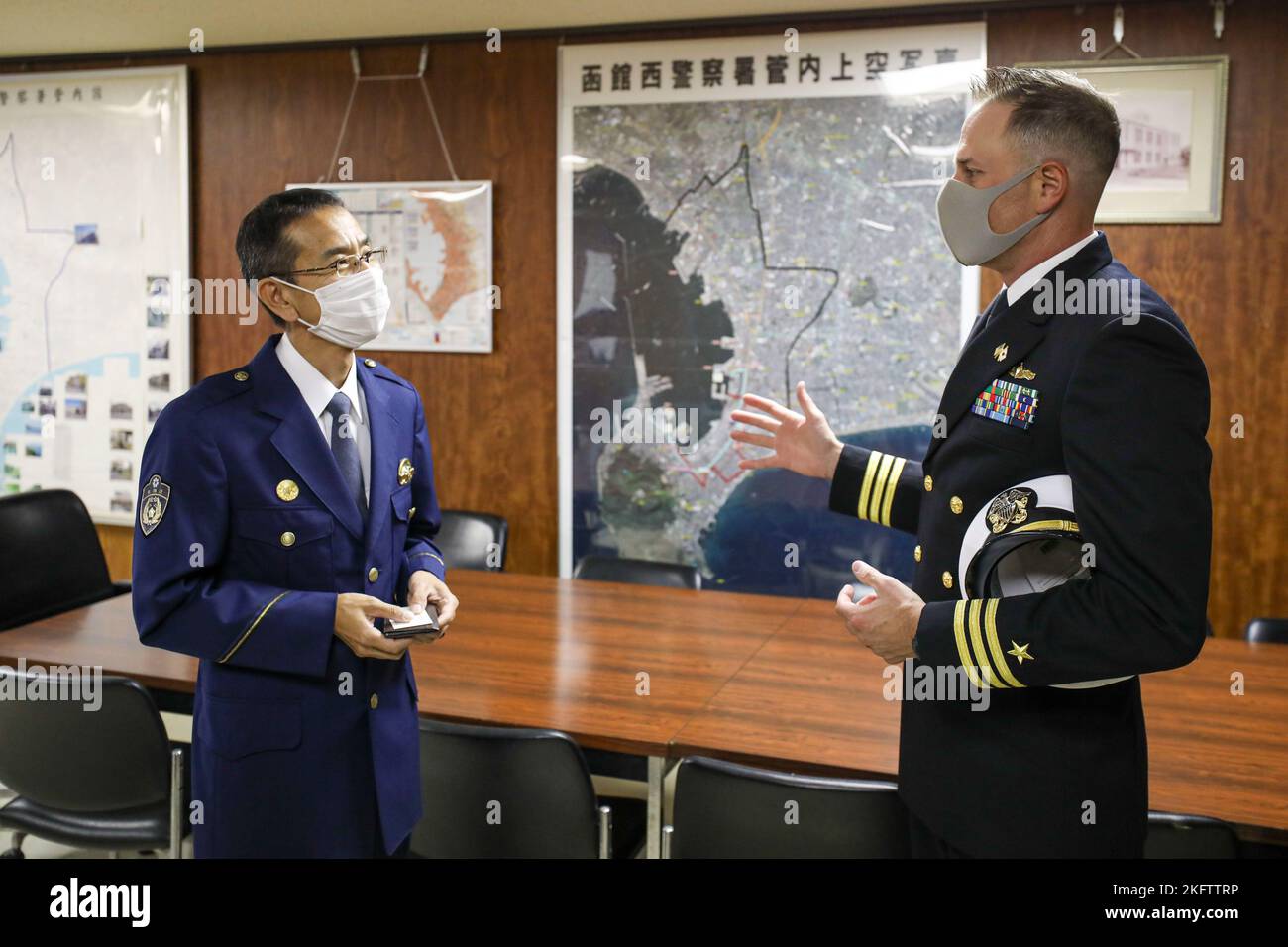HAKODATE, Japan (Oct. 7, 2022) Cmdr. Marcus Seeger, commanding officer ...