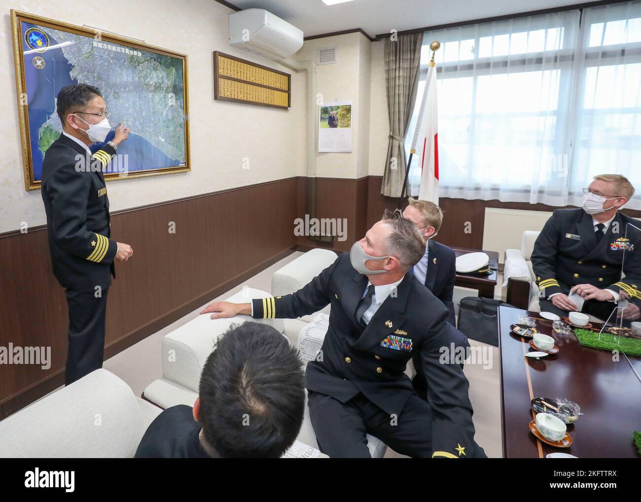 HAKODATE, Japan (Oct. 7, 2022) Cmdr. Marcus Seeger, commanding officer ...