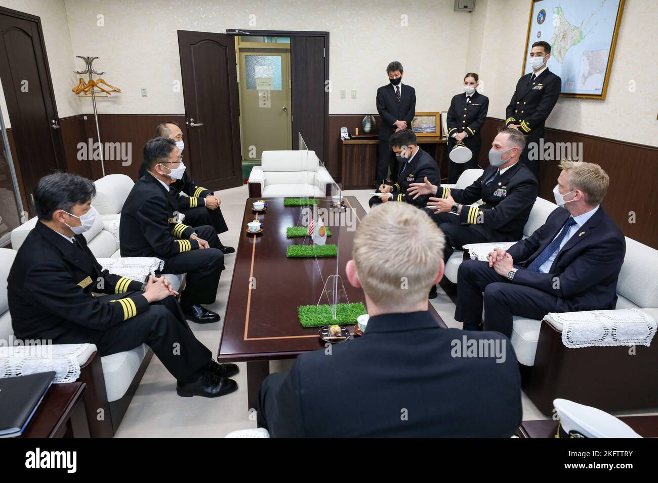 HAKODATE, Japan (Oct. 7, 2022) Cmdr. Marcus Seeger, commanding officer ...