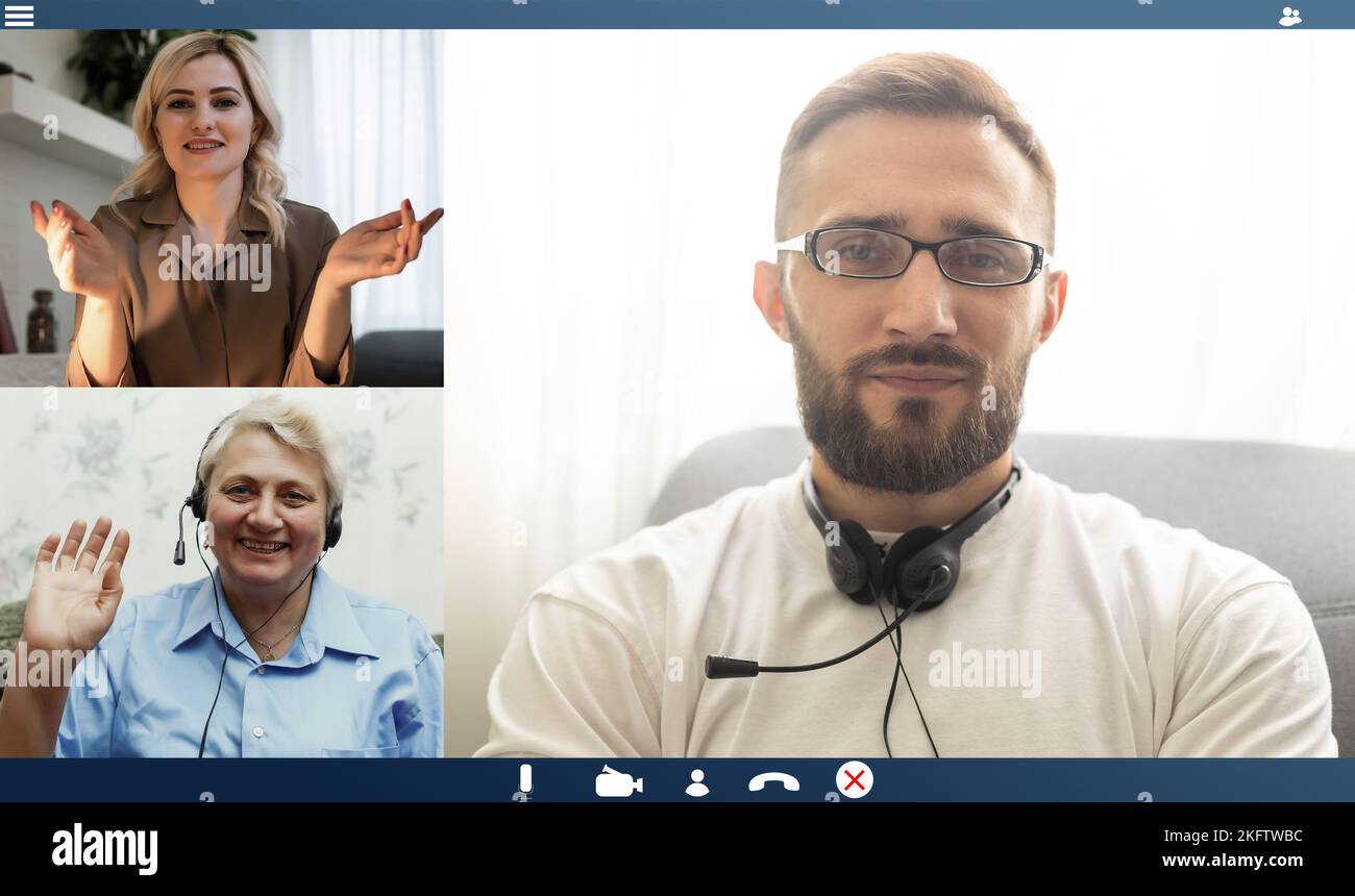 Ask general practitioner online, video call consultation, patient and ...