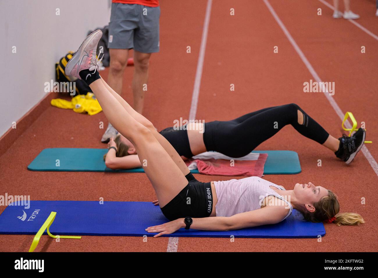 athlete Paulien Couckuyt and Belgian Helena Ponette pictured in action ...