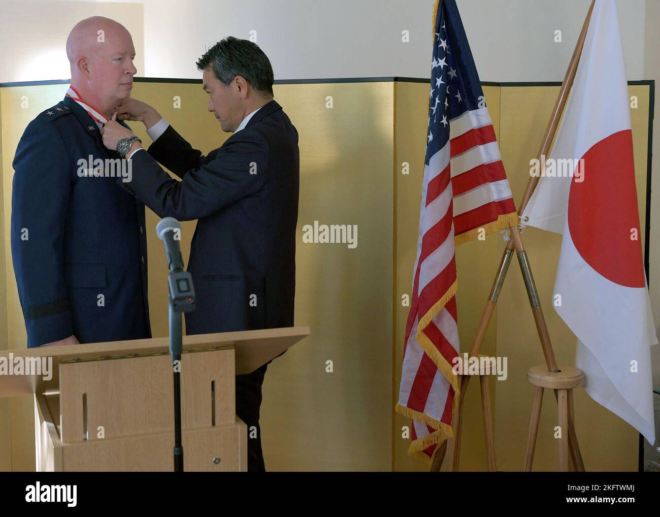 MG Carey receives the Order of the Rising Sun from the Japanese ...