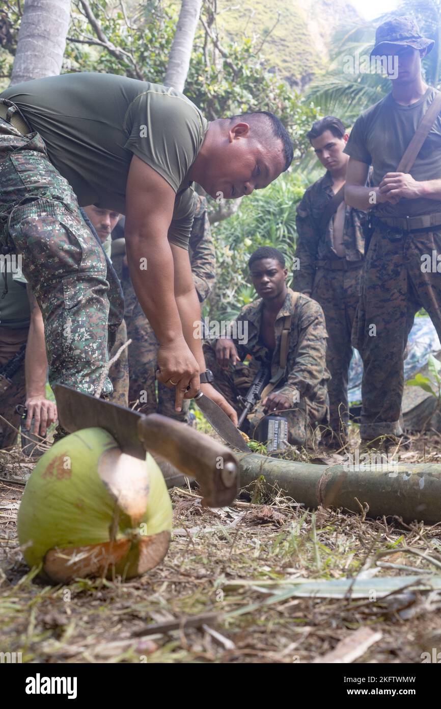 U.S. Marines with Maritime Raid Force, 31st Marine Expeditionary Unit, and Philippine ...
