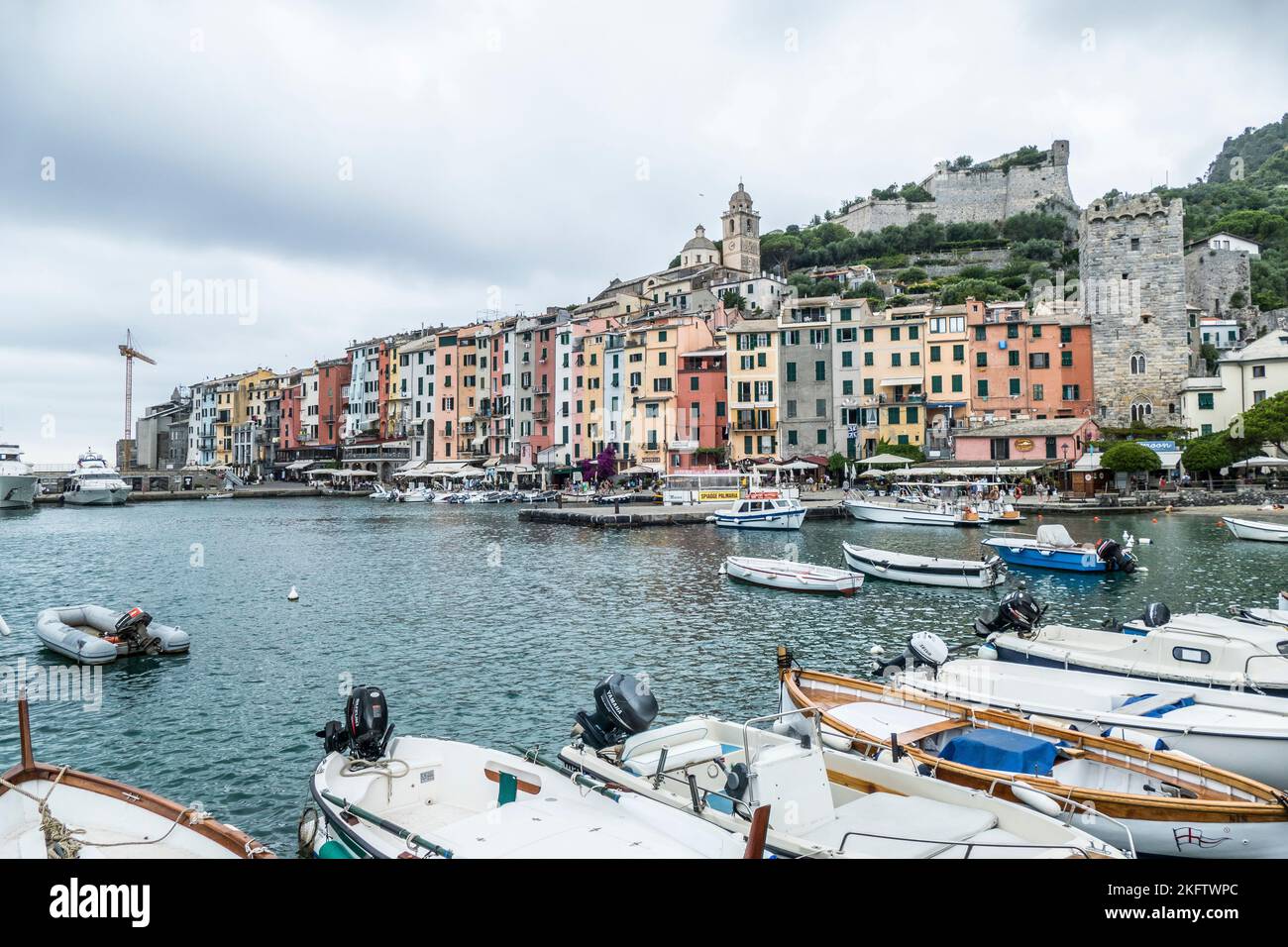 Portovenere, Italy - 06/30/2020: the seafront of Porto Venere Stock ...