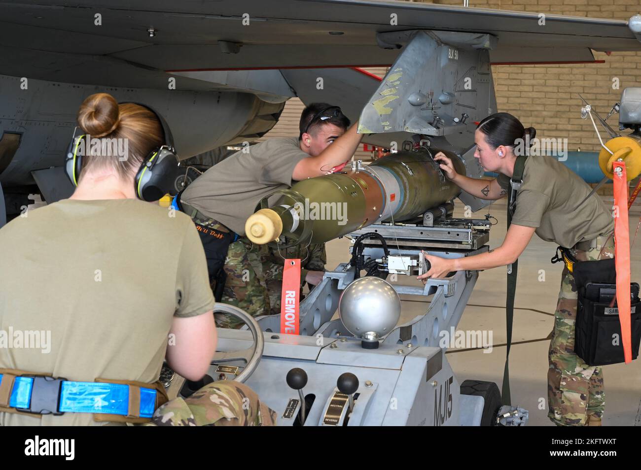 U.S. Air Force Staff Sgt. Janey Sawmiller (right), Senior Airman Ross ...