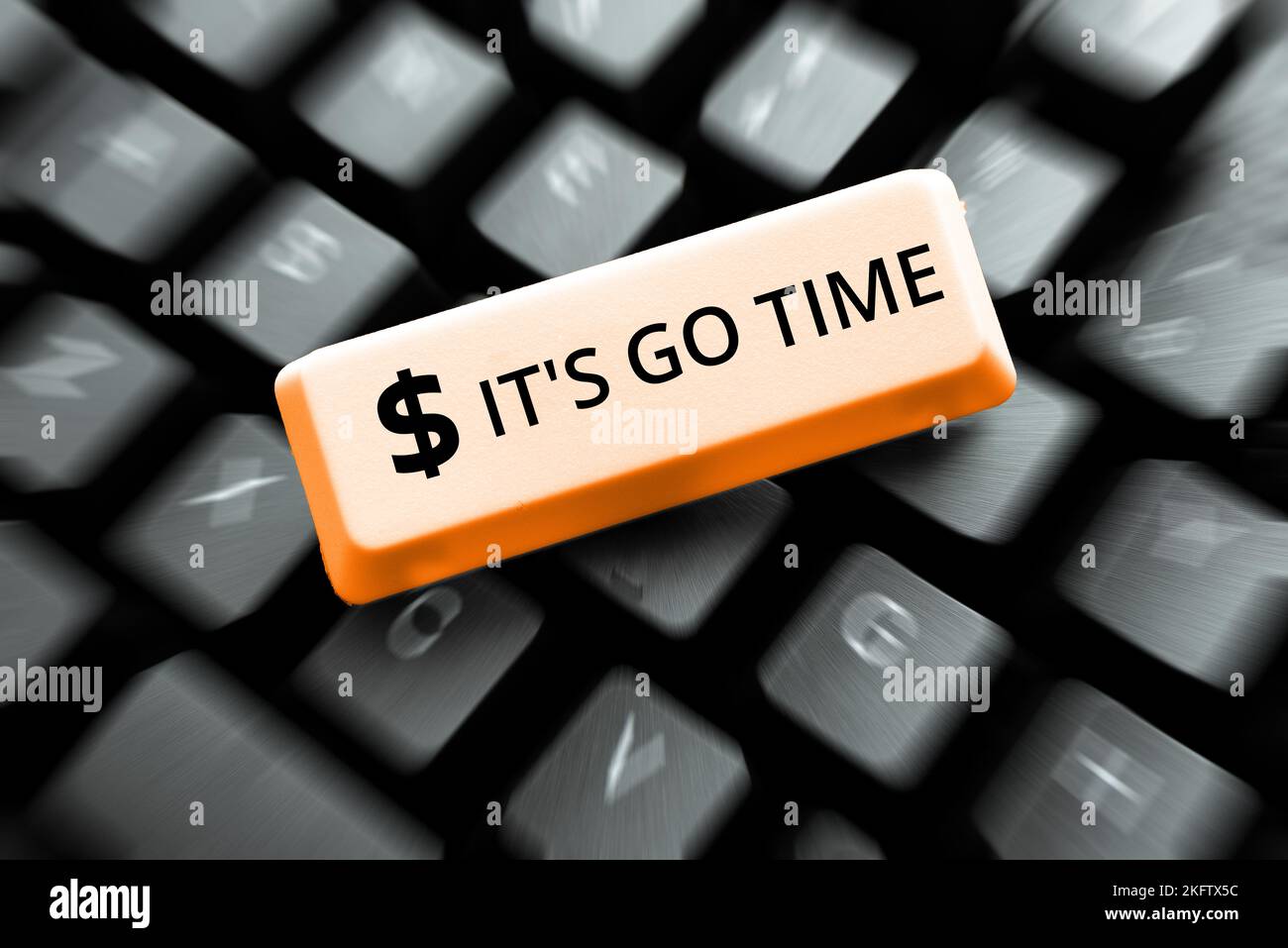 Text caption presenting It's Go Time. Word for A period to undertake ...