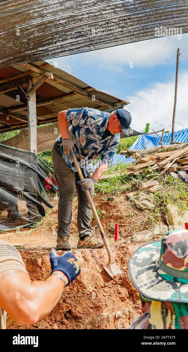 U.S. Army CPT. Brian Thom, Recovery Mission Team Leader, assigned to ...