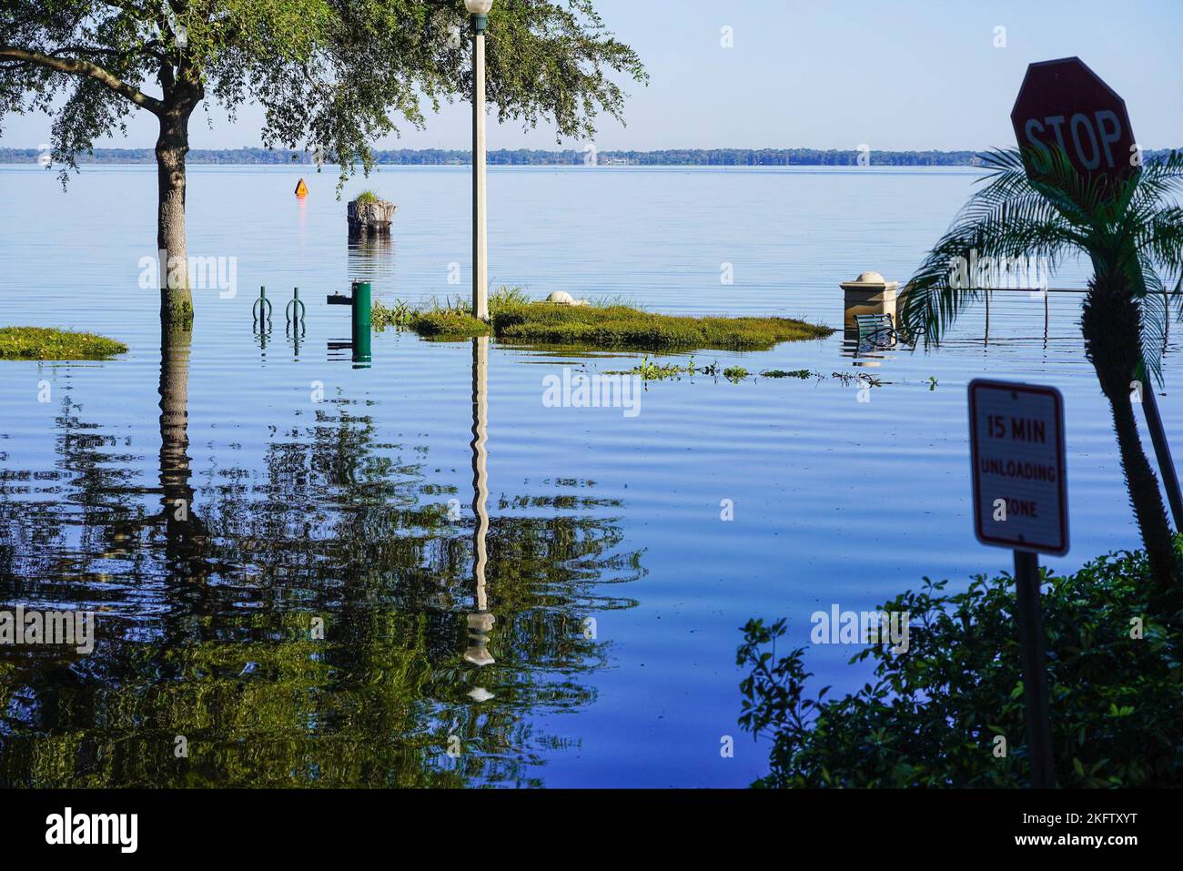 Sanford, FL (Oct. 8, 2022) - Downtown Sanford is inundated with rising ...