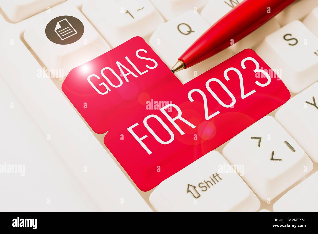 Text sign showing Goals For 2023. Business approach The following ...