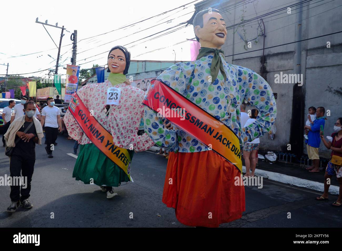 Angono, Rizal, Philippines. 20th Nov, 2022. The parade of the giant ...