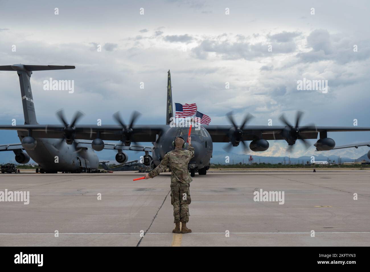 A U.S. Air Force HC-130J Combat King II, assigned to the 79th Rescue ...