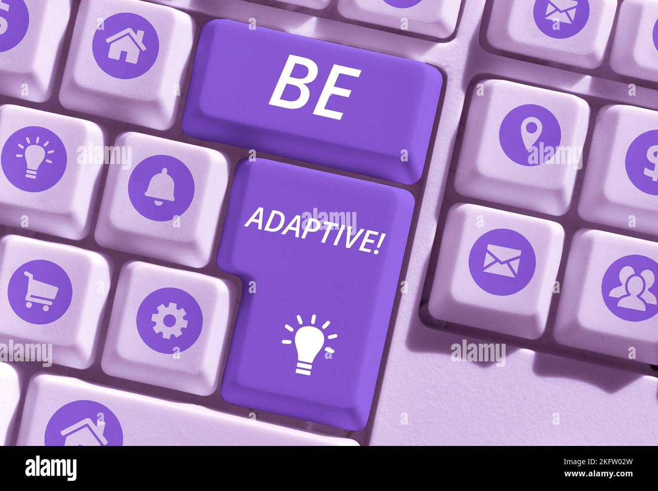 Text sign showing Be Adaptive. Word for make the difference being ...