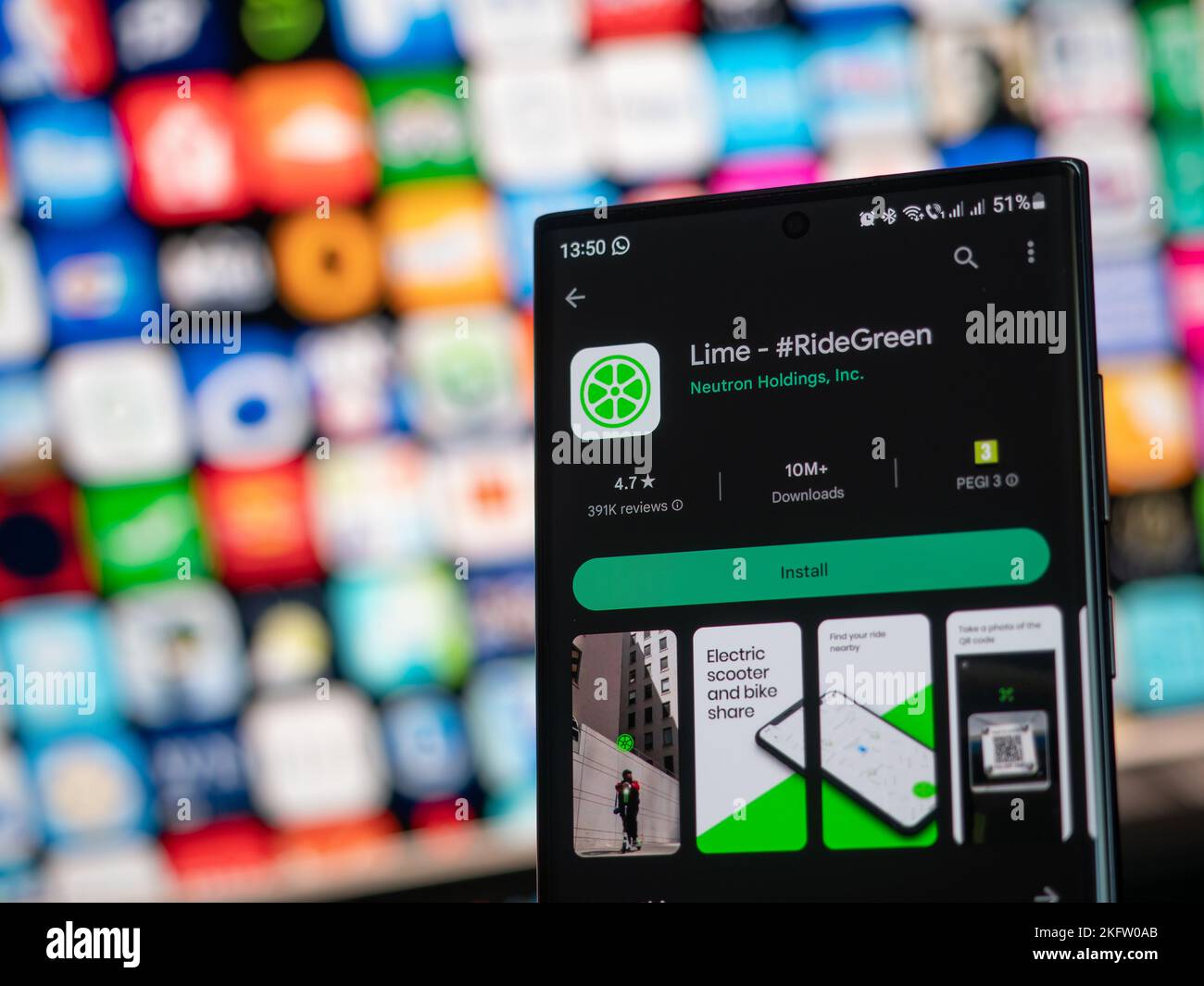 Galati, Romania - October 31, 2022: Lime application available on ...