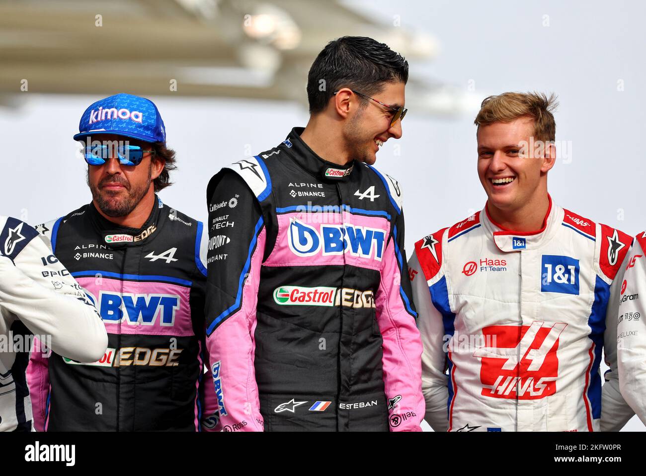 Yas Marina Circuit, Abu Dhabi, 20/11/2022, (L to R): Fernando Alonso ...