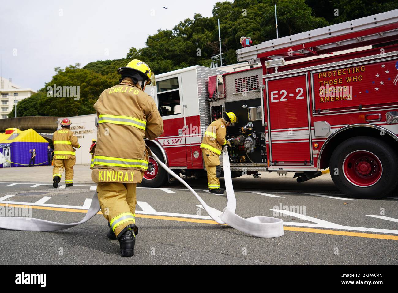 Commander navy region japan fire and emergency services hi-res stock ...